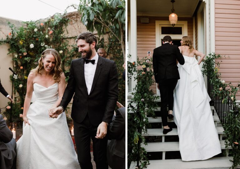 Intimate Spring Wedding at Justine's Secret House - ambervickery.com