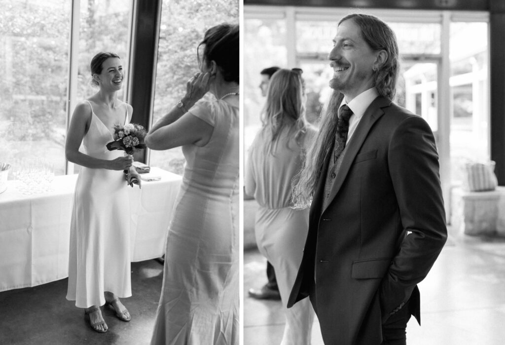 Intimate Outdoor Wedding at the UMLAUF Sculpture Garden - ambervickery.com