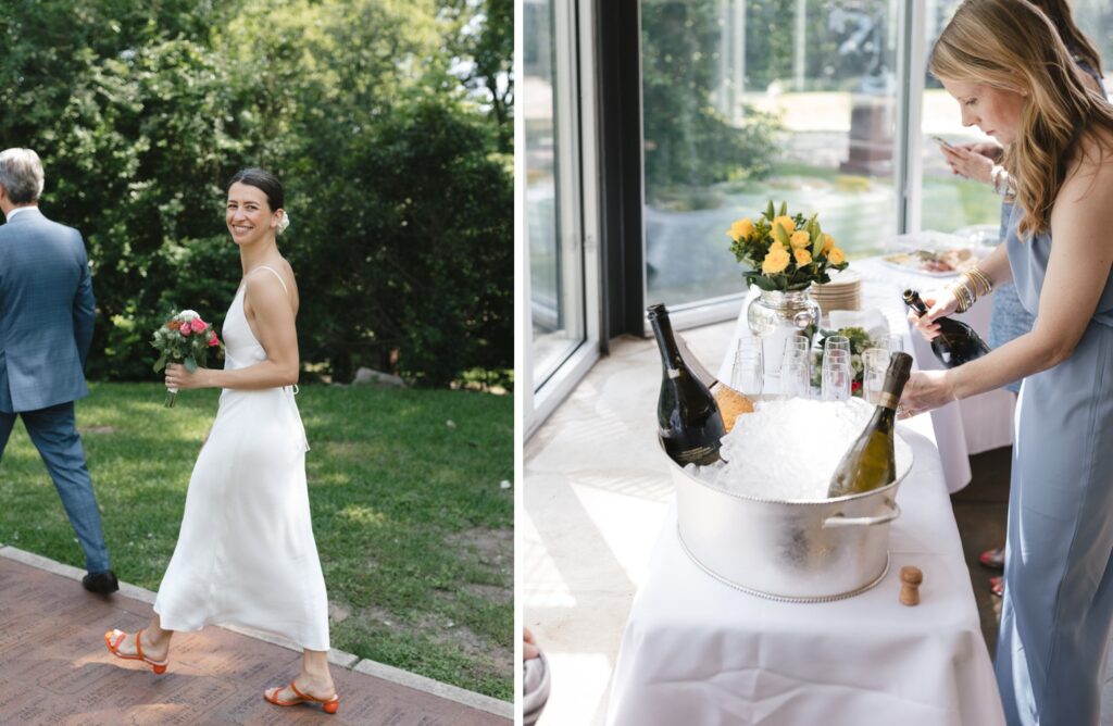 Intimate Outdoor Wedding at the UMLAUF Sculpture Garden - ambervickery.com